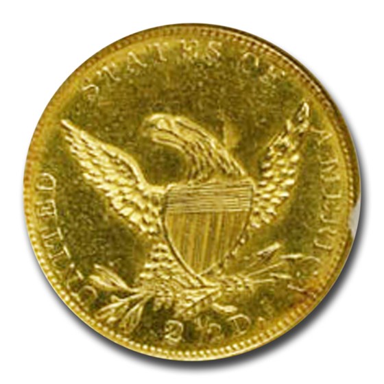Buy 1834 $2.50 Capped Bust Gold Quarter Eagle MS-63 NGC CAC | APMEX