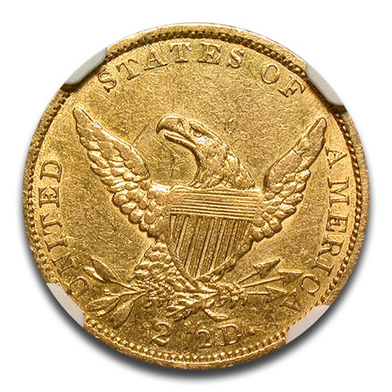 Buy 1834 $2.50 Classic Head Gold Quarter Eagle AU-55 NGC | APMEX