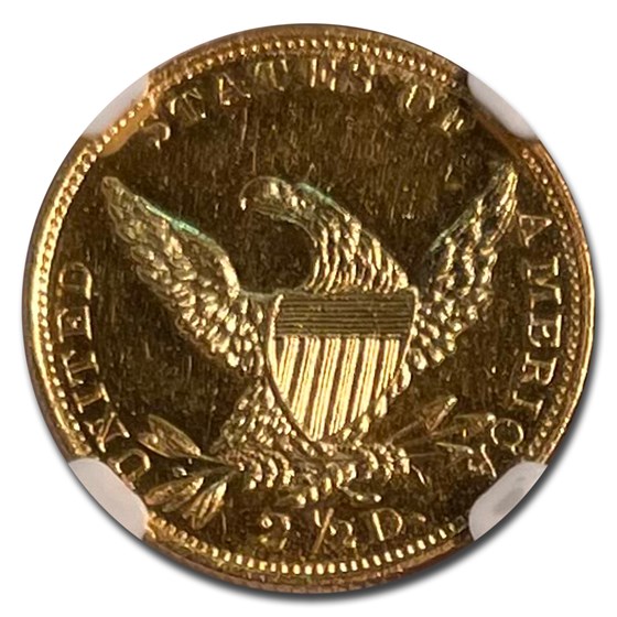Buy 1834 $2.50 Classic Head Gold Quarter Eagle MS-64 NGC (PL) | APMEX