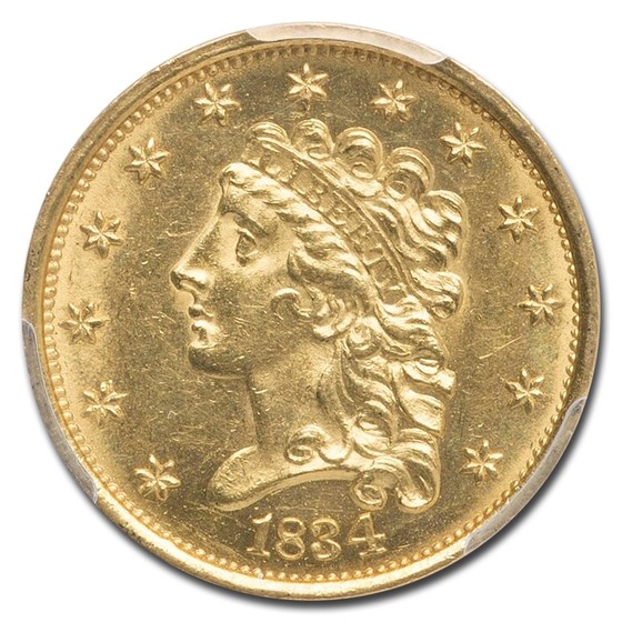 Buy 1834 $2.50 Classic Head Quarter Eagle MS-62 PCGS | APMEX