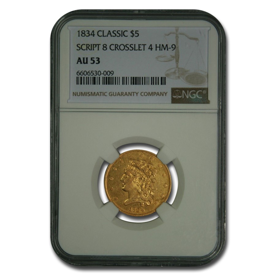 Buy 1834 Gold Classic Head Half Eagle AU-53 | APMEX