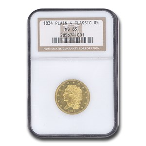 Buy 1834 Gold Classic Head Half Eagle MS-63 NGC | APMEX