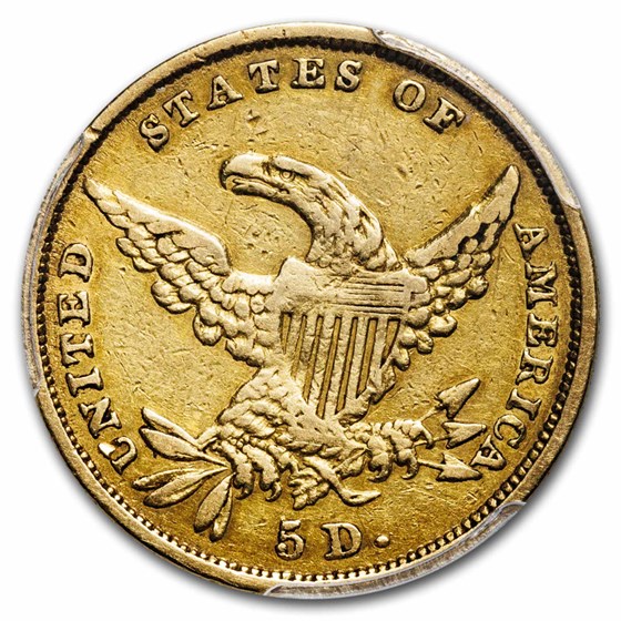 Buy 1834 $5 Gold Classic Head Half Eagle Plain 4 VF-30 PCGS | APMEX