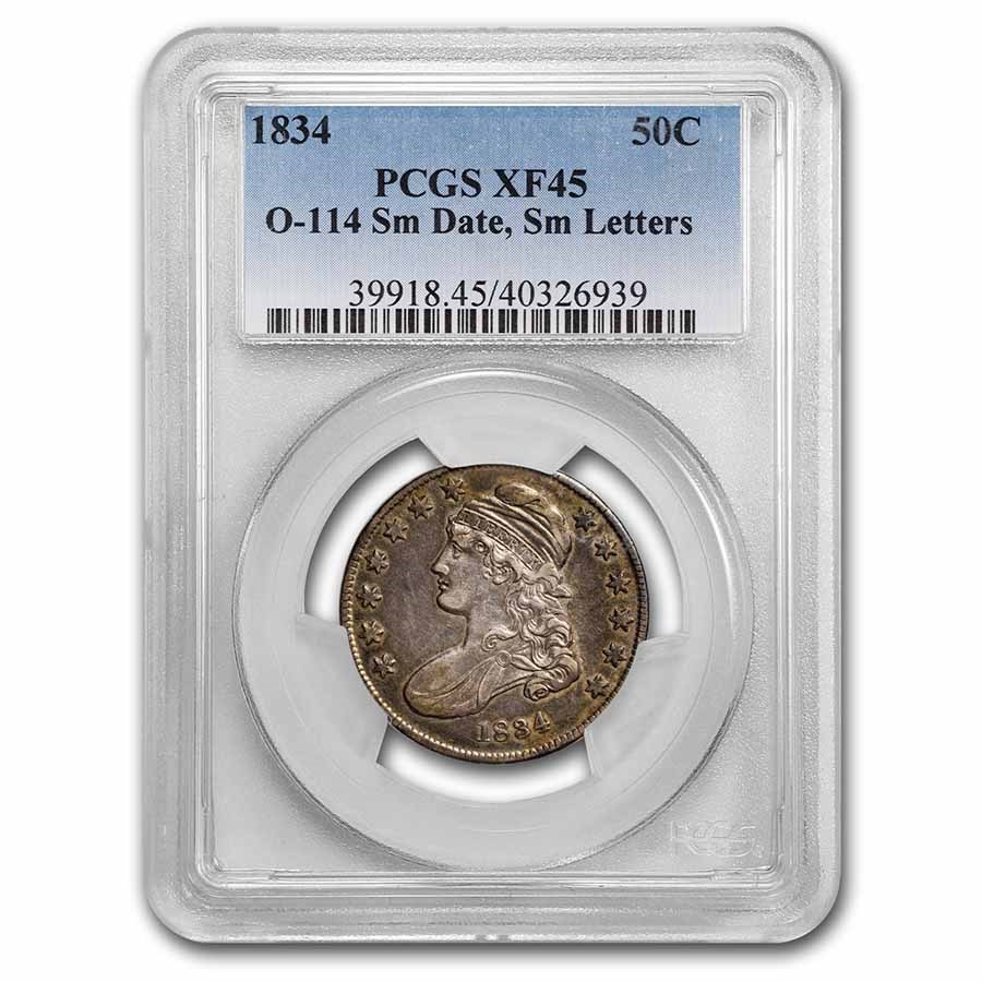 Buy 1834 Bust Half Dollar XF-45 PCGS (Sm Date, Sm Letters) | APMEX