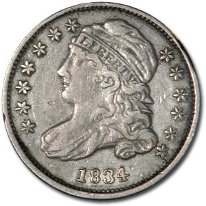 Buy 1834 Capped Bust Dime XF | APMEX