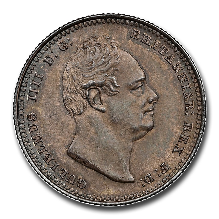 1834 Great Britain Silver Shilling William IV MS-63 NGC