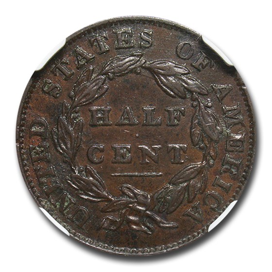 Buy 1834 Half Cent XF-45 NGC (C-1) | APMEX