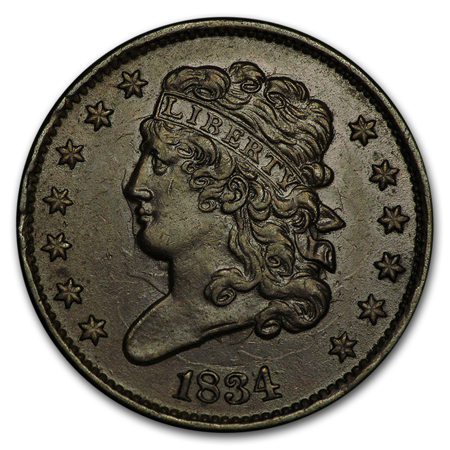 Buy 1834 Half Cent XF-45 | APMEX