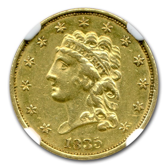 Buy 1835 $2.50 Gold Classic Head AU-55 NGC (GSA) | APMEX