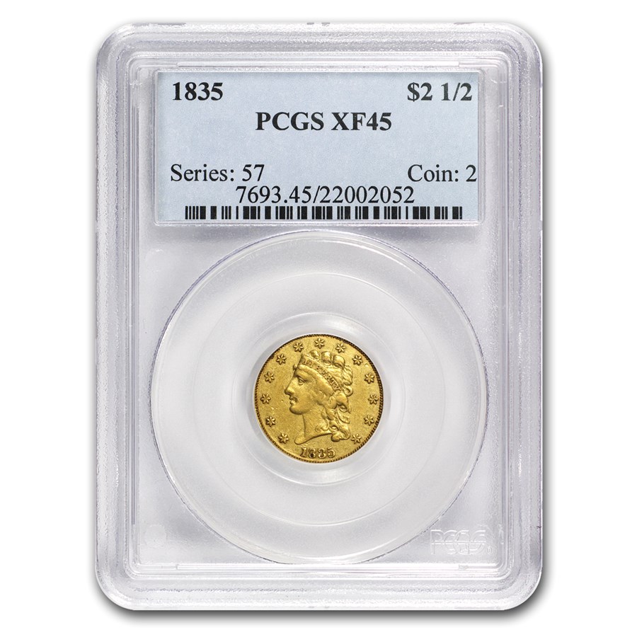 Buy 1835 $2.50 Gold Classic Head XF-45 PCGS | APMEX