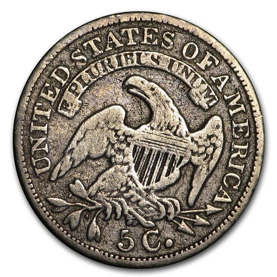 Buy 1835 Capped Bust Half Dime Small Date/Large 5¢ VF (Details) | APMEX