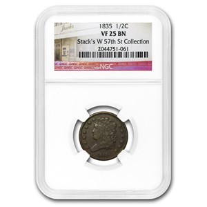 Buy 1835 Half Cent VF-25 NGC | APMEX