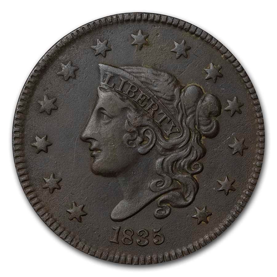 Buy 1835 Large Cent Head of 1836 XF Details | APMEX