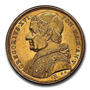 Buy 1835-R Italy Papal States Gold 10 Scudi MS-62 NGC | APMEX