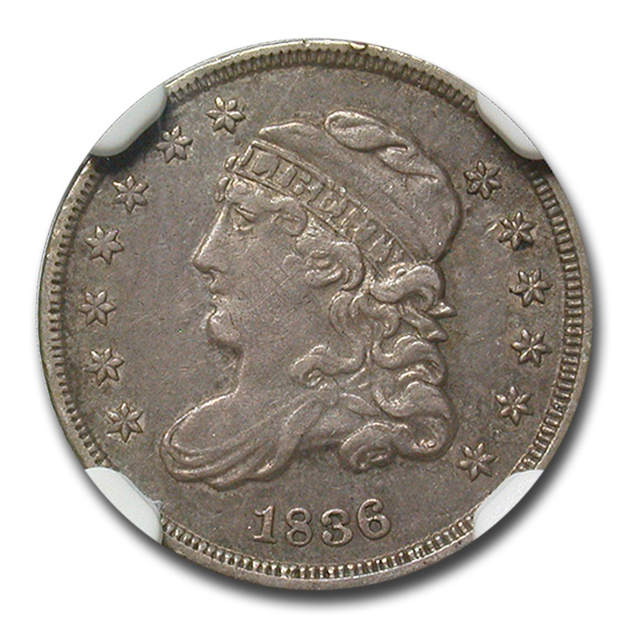 Buy 1836 Capped Bust Half Dime AU-55 NGC | APMEX