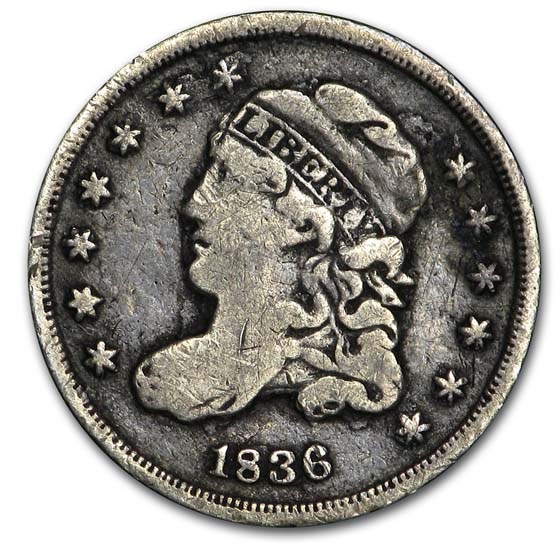 Buy 1836 Capped Bust Half Dime Fine | APMEX