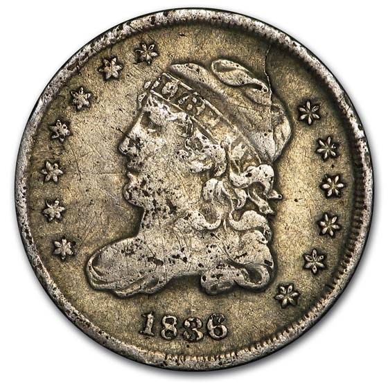 Buy 1836 Capped Bust Half Dime VF (Details) | APMEX