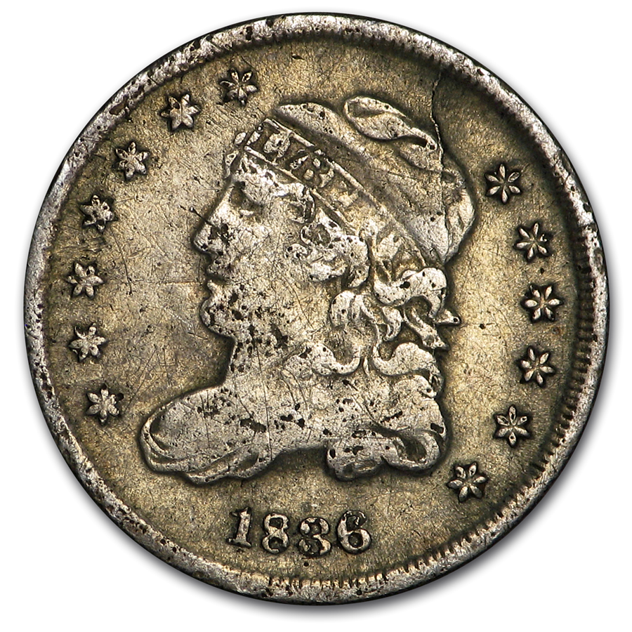 Buy 1836 Capped Bust Half Dime VF (Details) | APMEX