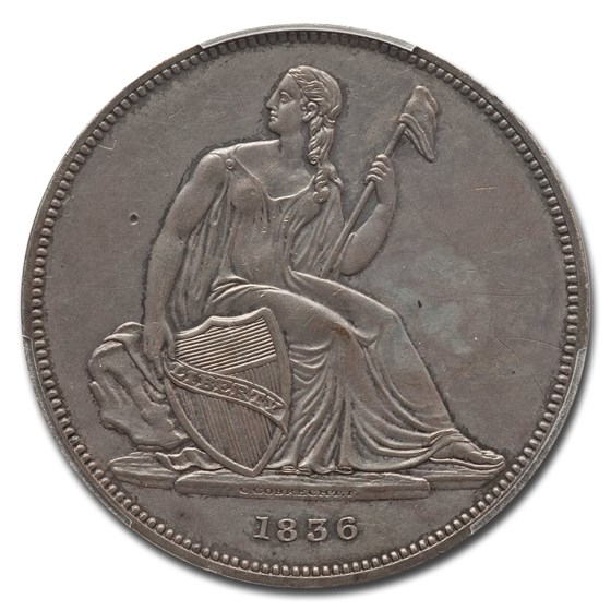 Buy 1836 Gobrecht Liberty Seated Dollar PR-55 PCGS (J-60 Restrike) | APMEX