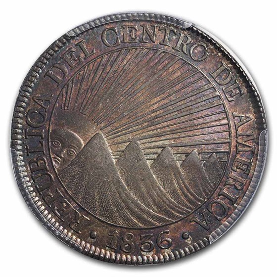 Buy 1836 Ng Central American Republic 8 Reales Au 58 Pcgs Apmex