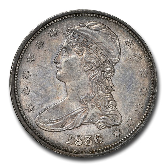 Buy 1836 Reeded Edge Half Dollar MS-63 NGC (GR-1) | APMEX