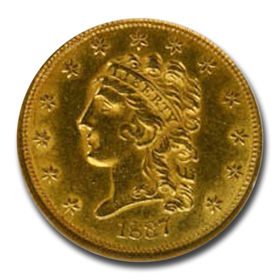 Buy 1837 $2.50 Classic Head Gold Quarter Eagle MS-60 NGC CAC | APMEX