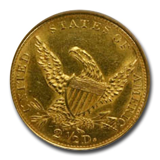 Buy 1837 $2.50 Classic Head Gold Quarter Eagle MS-60 NGC CAC | APMEX