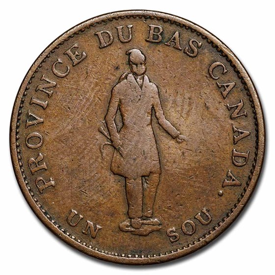 Buy 1837 Canada Bank of Montreal Half Penny Bank Token Avg Circ | APMEX