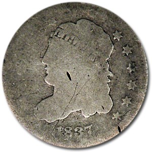 Buy 1837 Capped Bust Half Dime Large 5¢ AG | APMEX