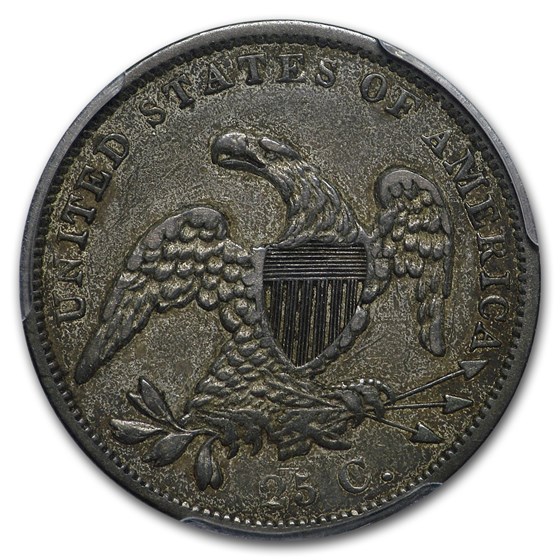 Buy 1837 Capped Bust Quarter AU-50 PCGS | APMEX