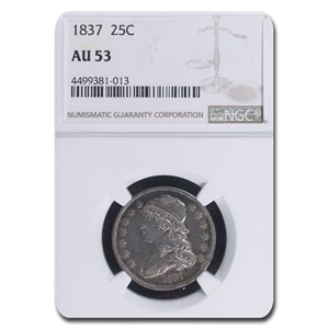 Buy 1837 Capped Bust Quarter AU-53 NGC | APMEX