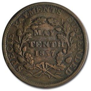Buy 1837 Hard Times Token Shin Plasters Fine HT-66A | APMEX