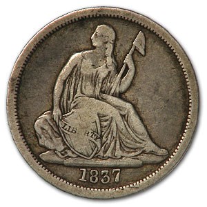 Buy 1837 Liberty Seated Dime Large Date VF | APMEX