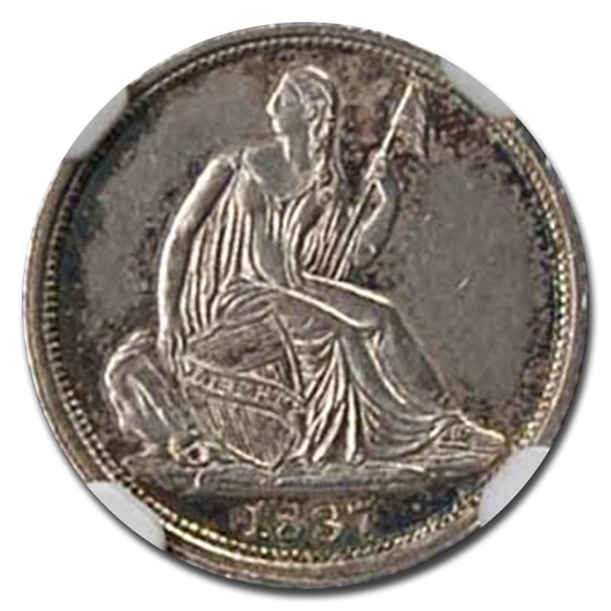 Buy 1837 Liberty Seated Half Dime MS-61 NGC | APMEX