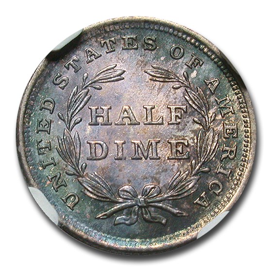 1837 Liberty Seated Half Dime MS-66+ NGC