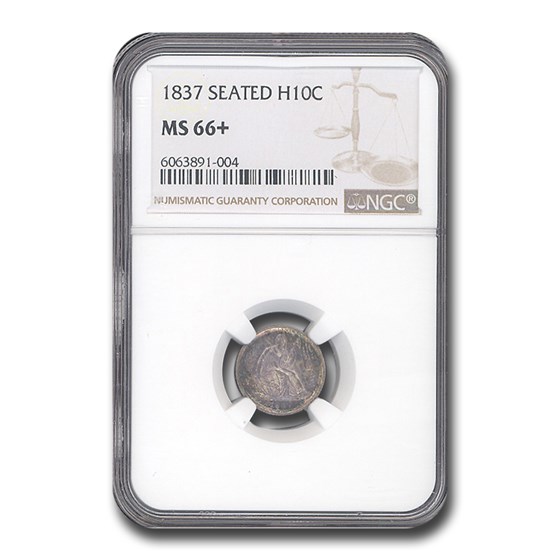1837 Liberty Seated Half Dime MS-66+ NGC