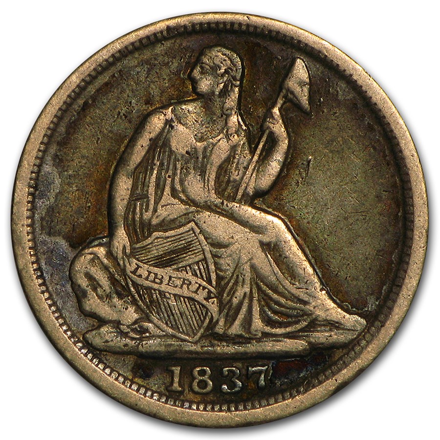 Buy 1837 Liberty Seated Half Dime Small Date VF | APMEX