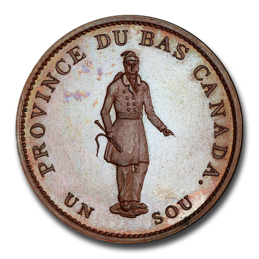 Buy 1837 Lower Canada Copper Half Penny PR-64 PCGS (Brown) | APMEX