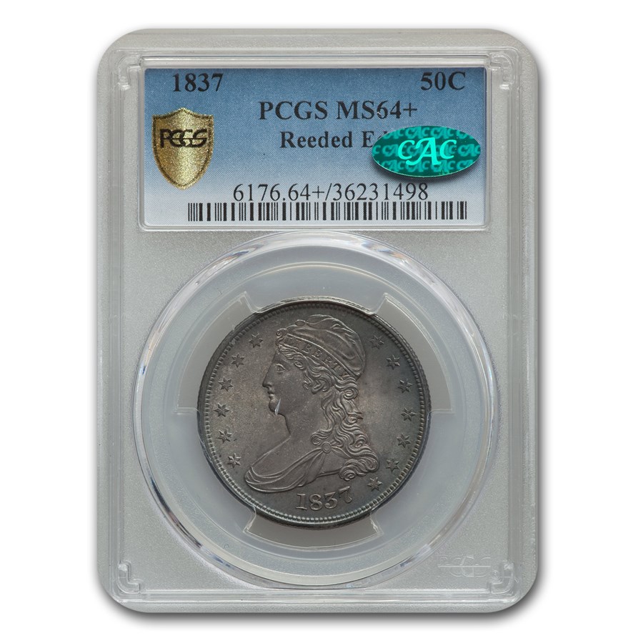 Buy 1837 Reeded Edge Half Dollar MS-64+ PCGS CAC | APMEX
