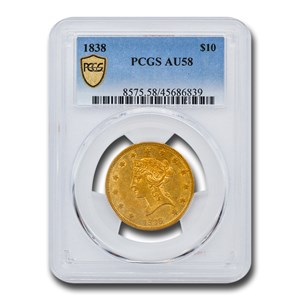 Buy 1838 $10 Liberty Gold Eagle AU-58 PCGS | APMEX
