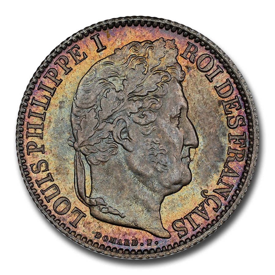Buy 1838-B France Louis-Philippe I Silver 1/2 Franc MS-67 NGC | APMEX
