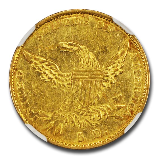 Buy 1838-C $5 Classic Head Half Eagle AU-58 NGC | APMEX