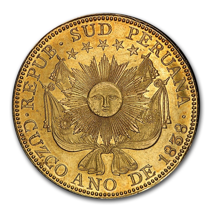 Buy 1838-C Peru Gold 8 Escudos MS-64 PCGS | APMEX