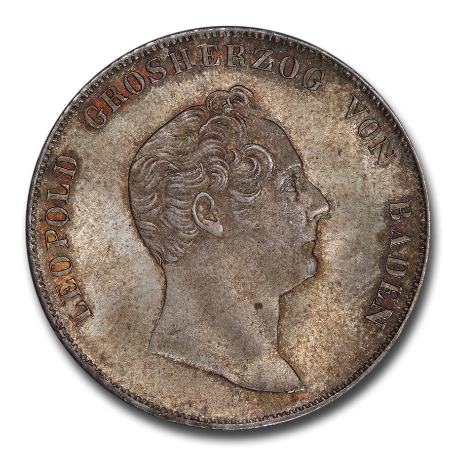 Buy 1838 German States Baden Leopold I AR Gulden MS-65+ PCGS | APMEX