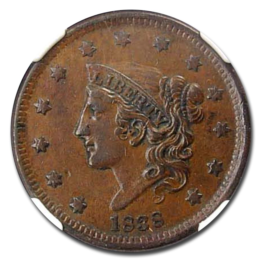 Buy 1838 Large Cent AU-50 NGC | APMEX