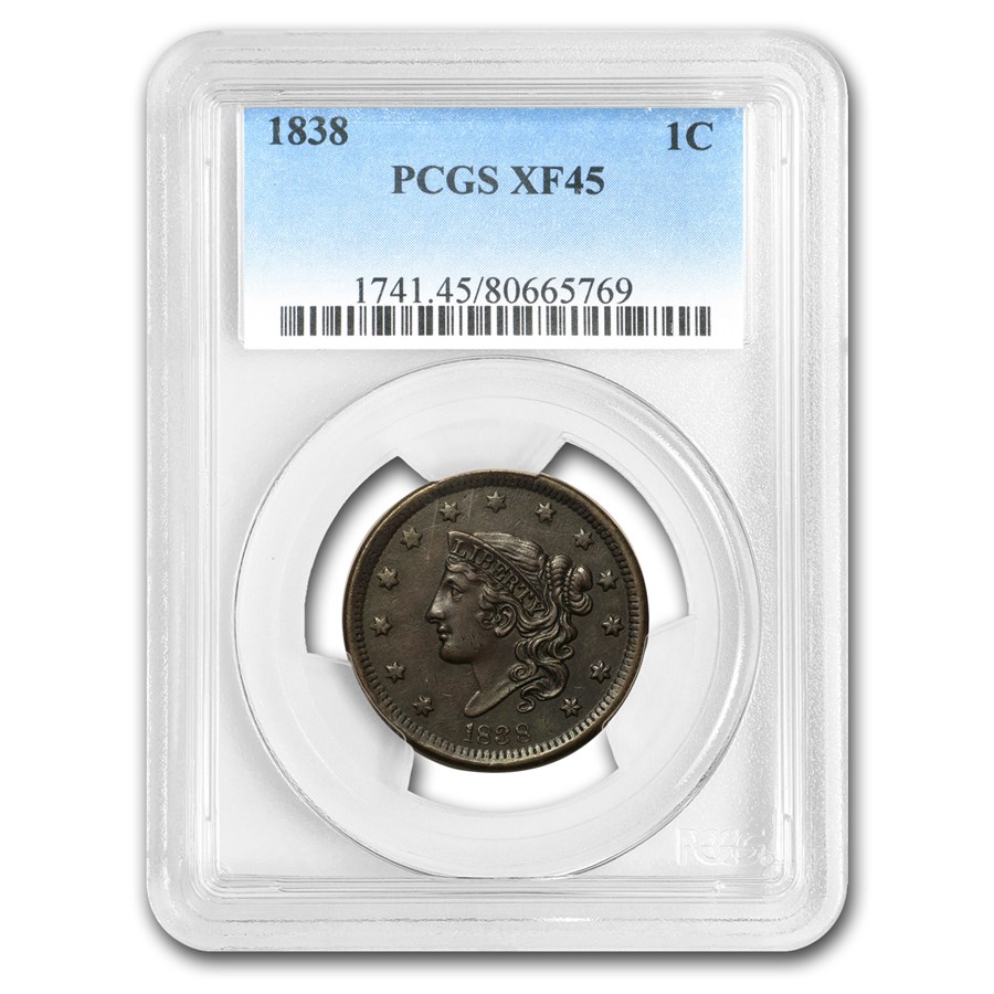 Buy 1838 Large Cent XF-45 PCGS | APMEX