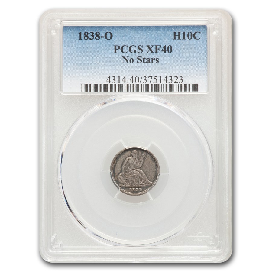 Buy 1838-O Liberty Seated Half Dime XF-40 PCGS (No Stars) | APMEX