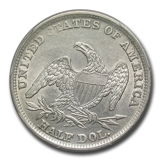 Buy 1838 Reeded Edge Half Dollar AU-55 PCGS | APMEX