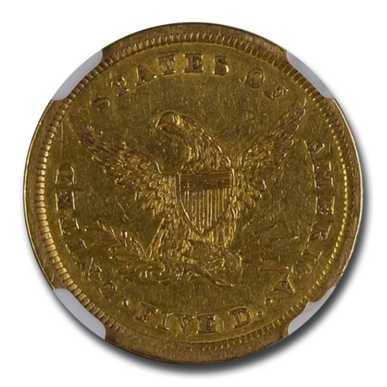 Buy 1839 $5 Liberty Gold Half Eagle XF-45 NGC | APMEX