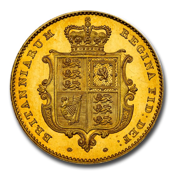 1839 Great Britain Gold Half Sovereign Victoria PF-65 UCAM NGC